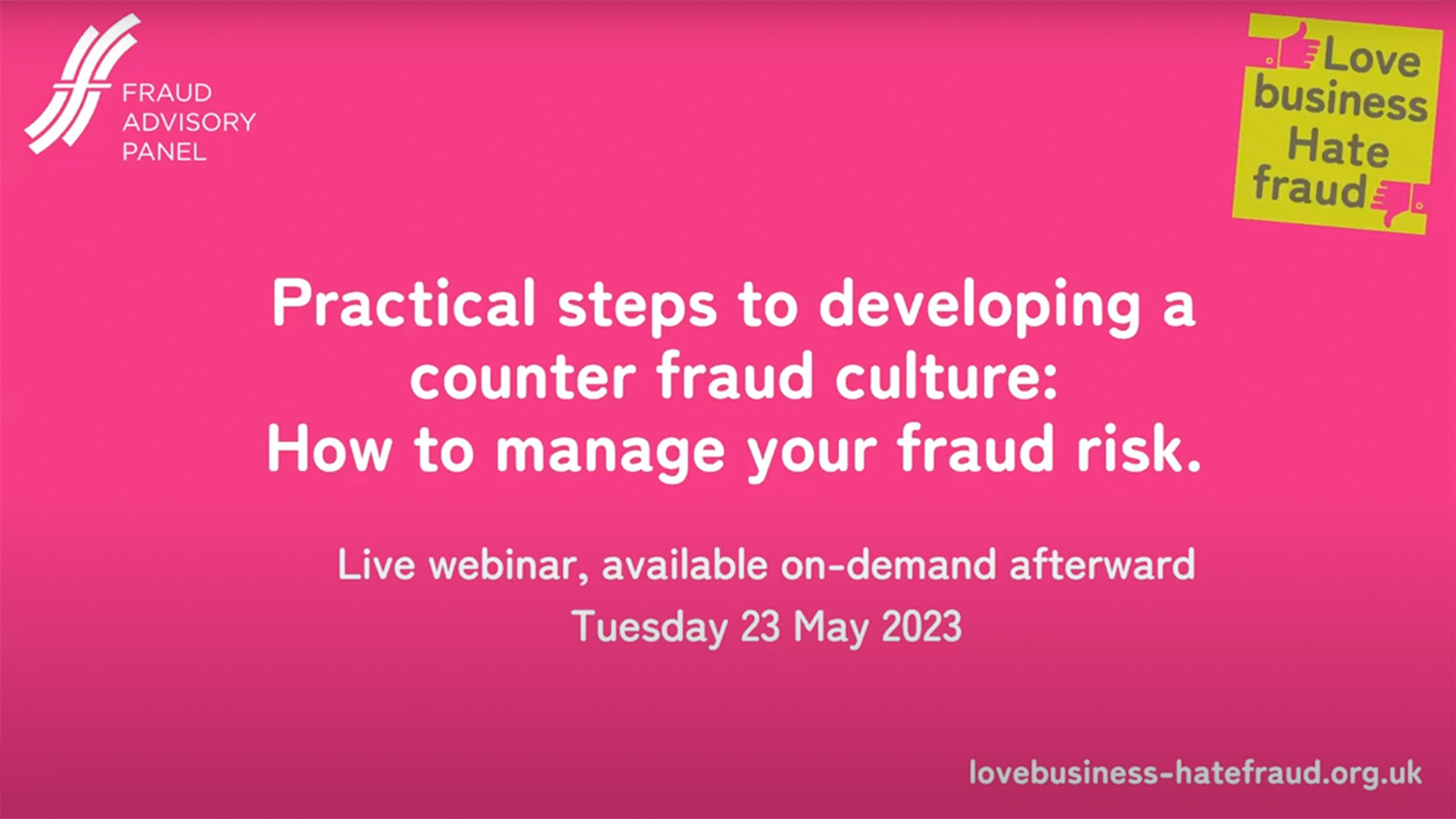 Hear from fraud experts on the practical steps to developing a counter ...